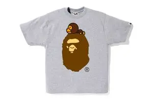 BAPE Milo On Big Ape Tee Shirt - Gray