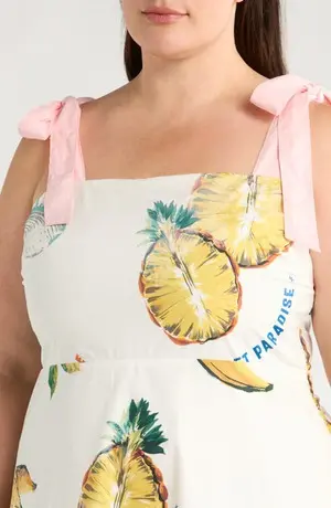 SUGARLIPS Zahra Island Print Sundress