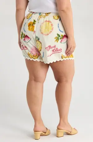 SUGARLIPS Printed Drawstring Shorts