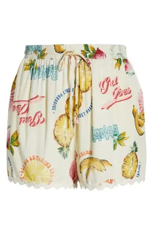 SUGARLIPS Printed Drawstring Shorts