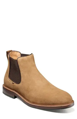 Florsheim Plain Toe Chelsea Boot - Mocha
