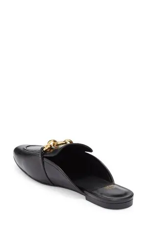 Jeffrey Campbell Clerk Bit Loafer Mule - Black Gold