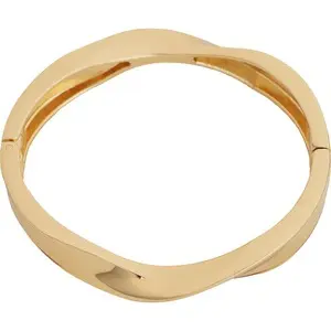 PANACEA Twist Hinge Bangle - Gold