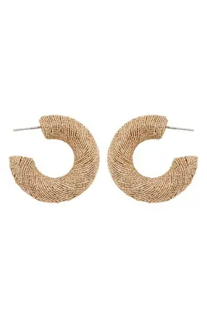 PANACEA Wrapped Hoop Earrings - Gold