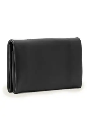 ALLSAINTS Harluna Leather Bifold Wallet - Black/silver