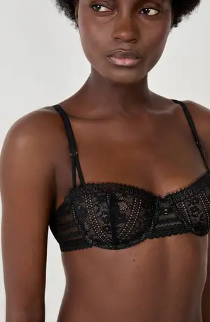 ETAM Aura N°9 Underwire Balconette Bra - Black