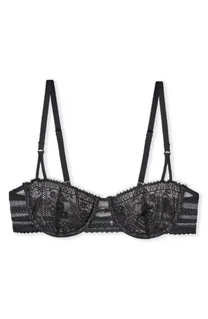 ETAM Aura N°9 Underwire Balconette Bra - Black