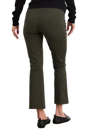 Hatch Collection The Maternity Bodyflex Crop Flare Legging - Basil Multi