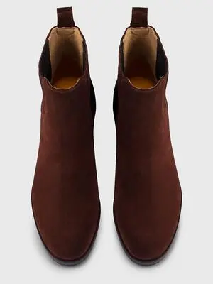 DOUCAL'S Suede Chelsea Boots - Brown