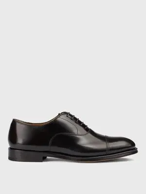 DOUCAL'S Cap Toe Oxford Shoes - Ebony