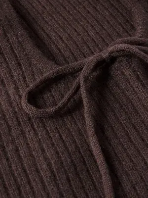 YVES SALOMON Ribbed Cashmere Snood