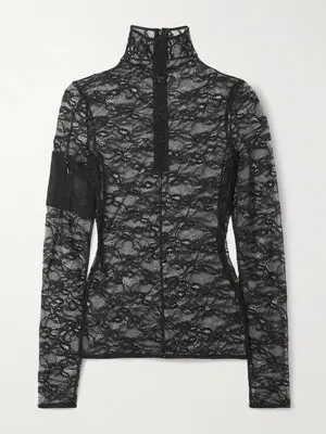 COURREGES Lace Blouse - Black