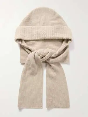 YVES SALOMON Hooded Wool And Cashmere-blend Snood