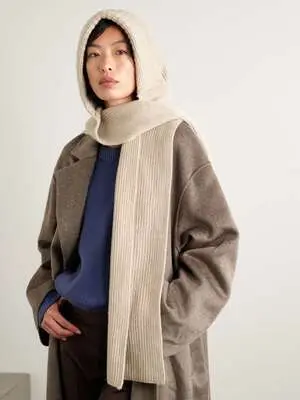 YVES SALOMON Hooded Wool And Cashmere-blend Snood