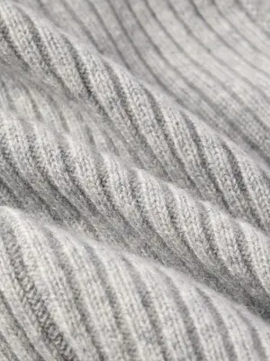 YVES SALOMON Ribbed Cashmere Snood - Gray