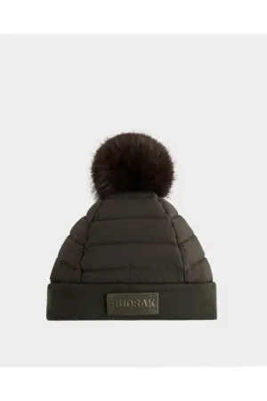 Rudsak Gala Quilted Puffer Hat - Olive
