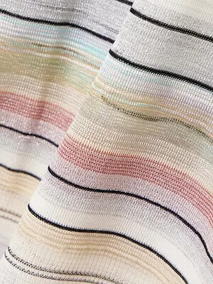Missoni Striped Metallic Crochet-knit Turtleneck Sweater - Multi