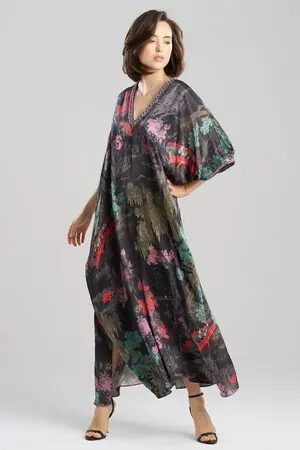 Natori Nara Embellished Cocoon Caftan