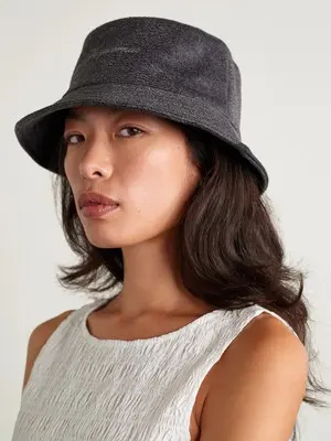 Jacquemus Le Bob Wool Bucket Hat - Gray