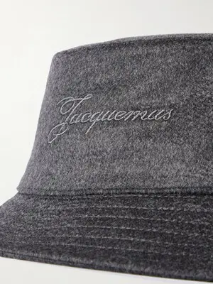 Jacquemus Le Bob Wool Bucket Hat - Gray