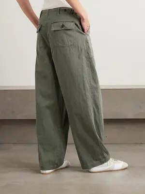 JAMES PERSE Cotton-blend Tapered Pants