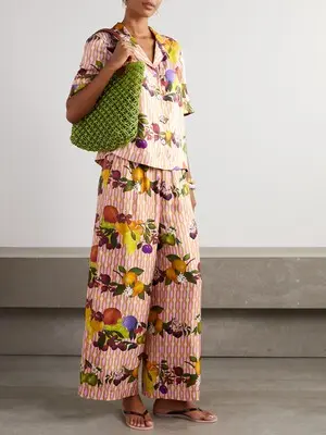 ERES Cherry Printed Silk-twill Shirt - Multi