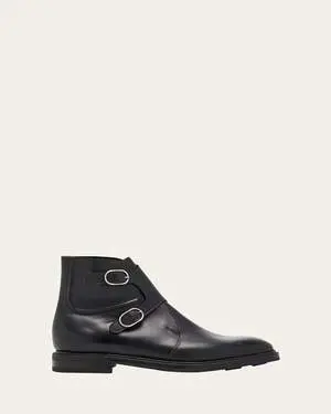 John Lobb Alliance Pd Leather Double Monk-strap Boots