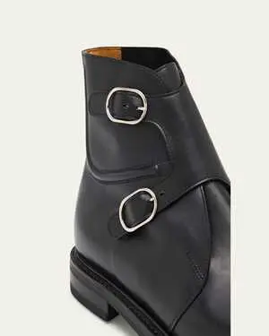 John Lobb Alliance Pd Leather Double Monk-strap Boots