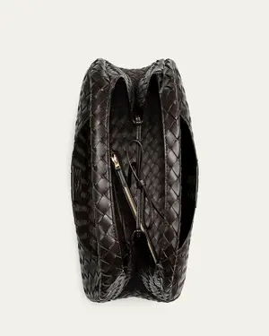 Bottega Veneta Campana Large Leather Shoulder Bag - Fondant