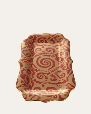 L'Objet Fortuny Rectangular Platter - Maori Red
