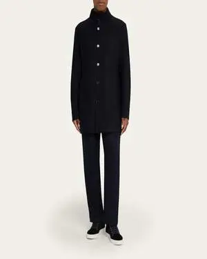 MANDELLI Cashmere Jersey Car Coat