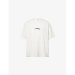 Vetements Relaxed-fit Short-sleeves Cotton-jersey T-shirt - Ice White