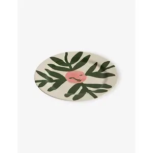 HAY La Pittura Ceramic Plate 24cm - Blush Face Vine