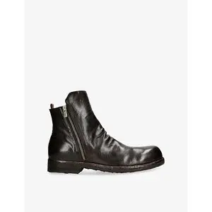 Officine Creative Bulla Leather Ankle Boots