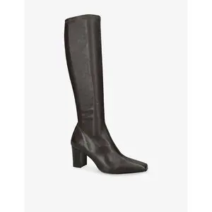 JUDE Stretch Leather Knee-high Boots