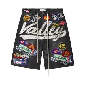 VALE FOREVER 1980s Jorts - Black