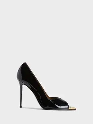 GIUSEPPE ZANOTTI Intriigo Crystal Open-toe 105 Pumps - Black