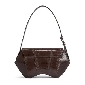 GIUSEPPE ZANOTTI Elaphe Snakeskin Shoulder Bag