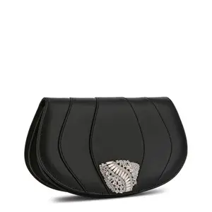 GIUSEPPE ZANOTTI Orbits Leather Clutch