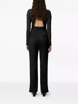 Claudie Pierlot Belted Trousers With Side Slits