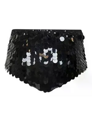 P.a.r.o.s.h Sequin-embellished Shorts - Black
