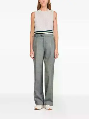 Sandro Pleated Wide-leg Trousers
