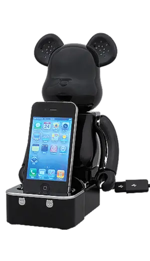 BE@RBRICK X Radius Speaker System 400% Black - Multicolor