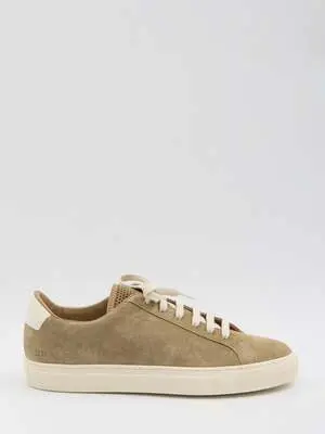 COMMON PROJECTS Retro Vintage Suede Sneakers - Beige