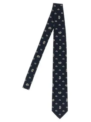 Brioni Jacquard Neck Tie - Blue