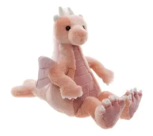 CHARLIE BEARS Hearts 8' Plush Dragon With Heart Tail - One-color