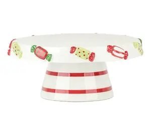 10 STRAWBERRY STREET Peppermint Cake Plate - One-color