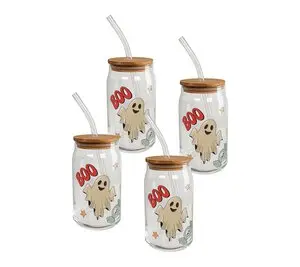 10 STRAWBERRY STREET Set Of 4 Spooky Sippers - One-color