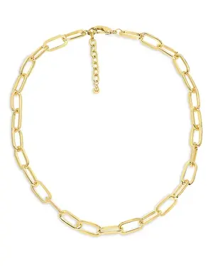 JACKIE MACK Large Link Collar Necklace - Gold