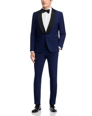 BOSS Slim Fit Tuxedo Pants - Bright Blue